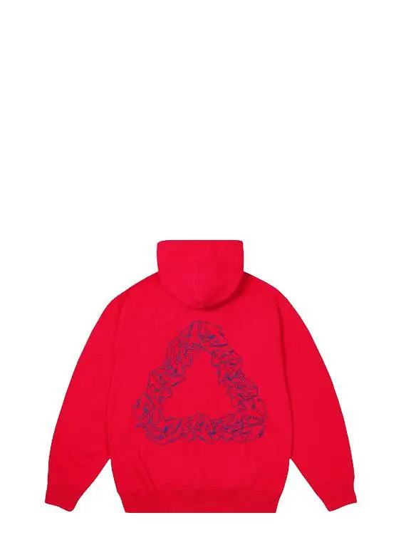 PALACE P3 Piece Hoodie - True Red