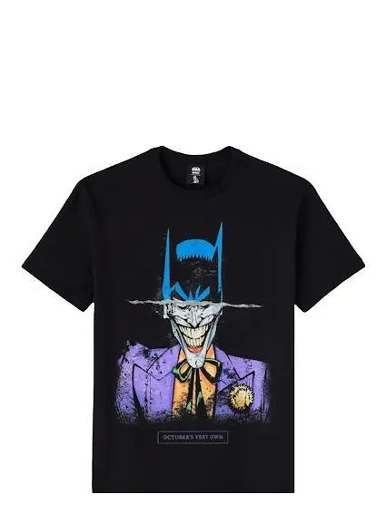 OVO X Batman The Joker Split Tee Shirt - Black