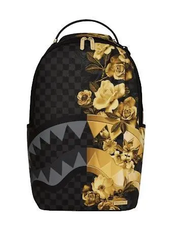 SPRAYGROUND Floral Remix Backpack - Black/gold