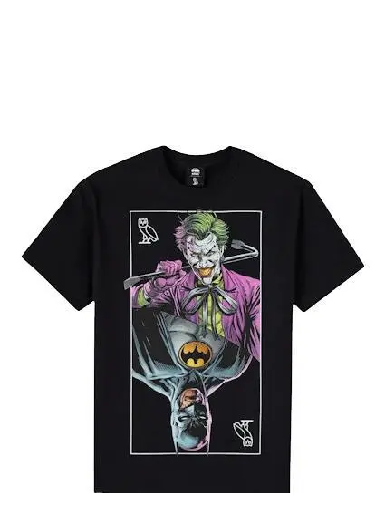 OVO X Batman The Joker Mirror Tee Shirt - Black