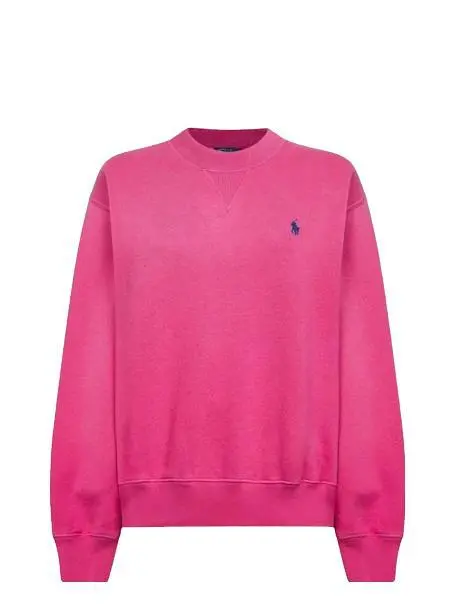 Polo Ralph Lauren Long Sleeve Crew Neck Sweatshirt - Accent Pink