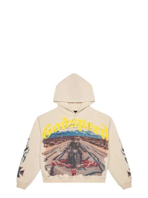 GODSPEED Long Lonely Road Hoodie - Bone