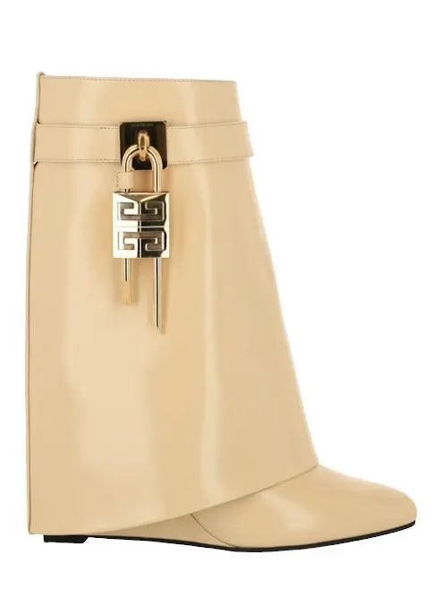 Givenchy Shark Lock Ankle Boots - Blond