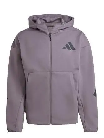 Adidas Z.n.e. Full-zip Hooded Track Jacket - Grey Strata