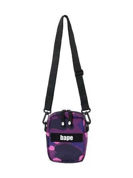 A BATHING APE Camo Military Shoulder Bag - Purple