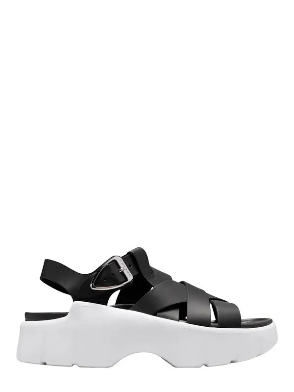 JORDAN Willow Sandal - Black/white/metallic Silver