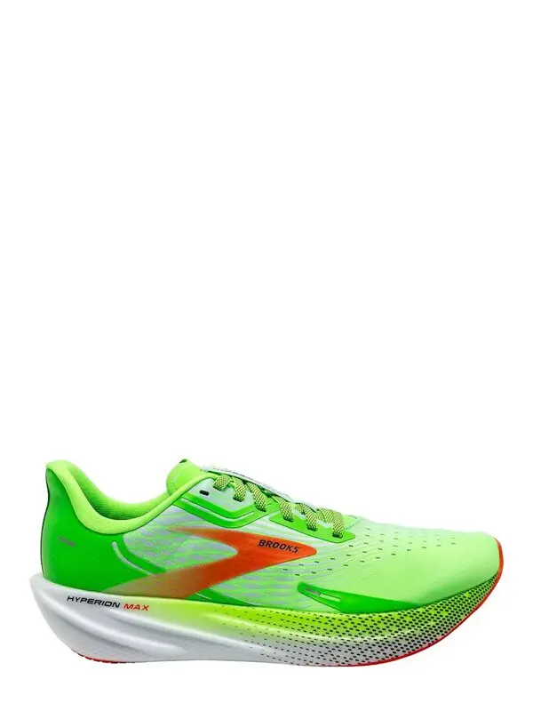 Brooks Hyperion Max Athletic Sneakers - Green Gecko/red Orange/white