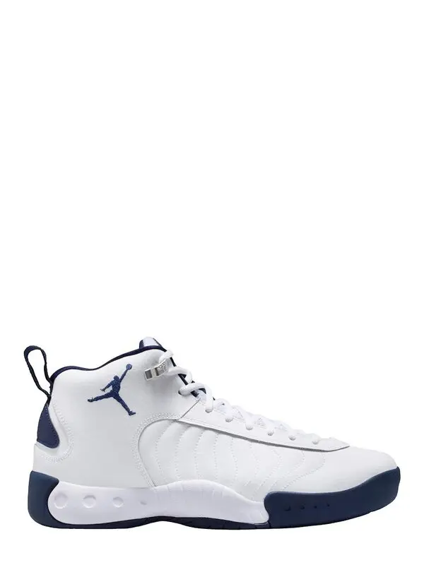 JORDAN Jumpman Pro High-top Sneakers - White/metallic Silver/midnight Navy Blue