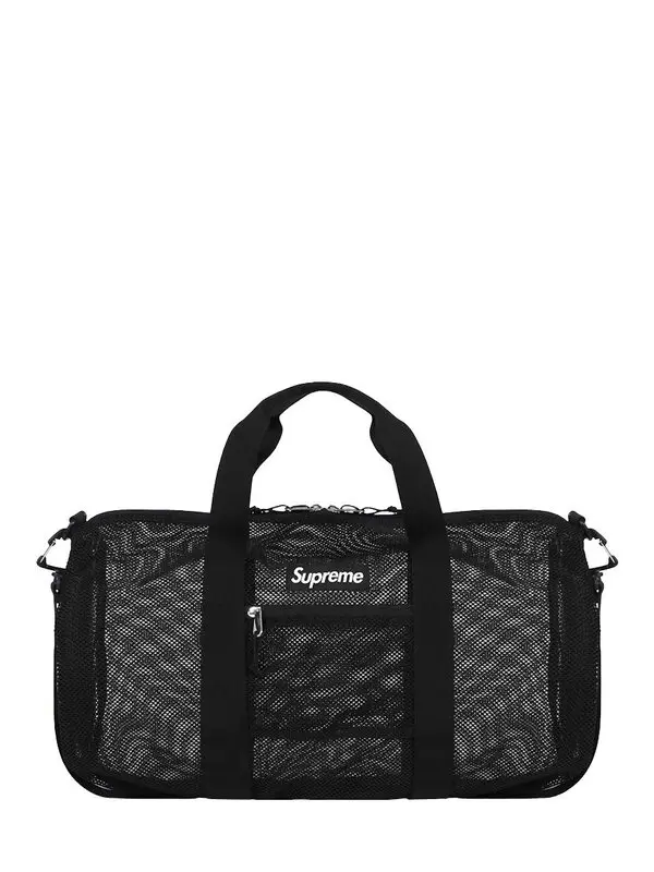 Supreme Mesh Duffle Bag - Black