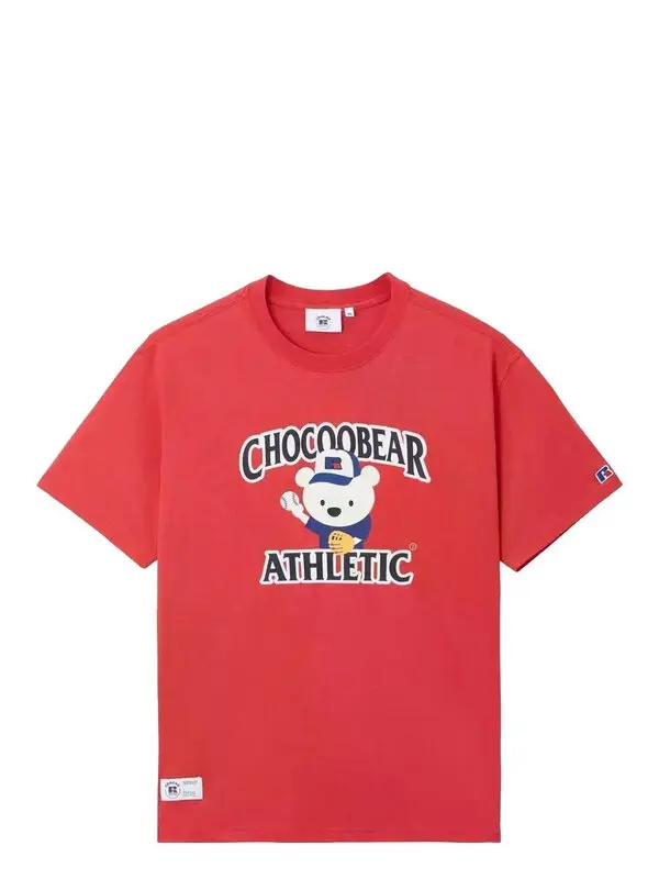 CHOCOOLATE Bear-print T-shirt - Red