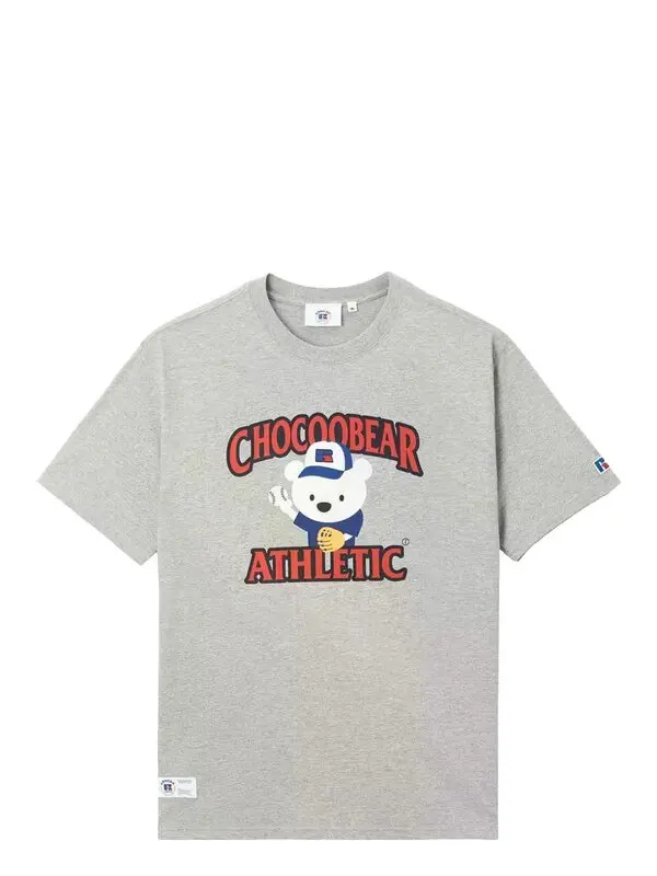 CHOCOOLATE Bear-print T-shirt - Grey