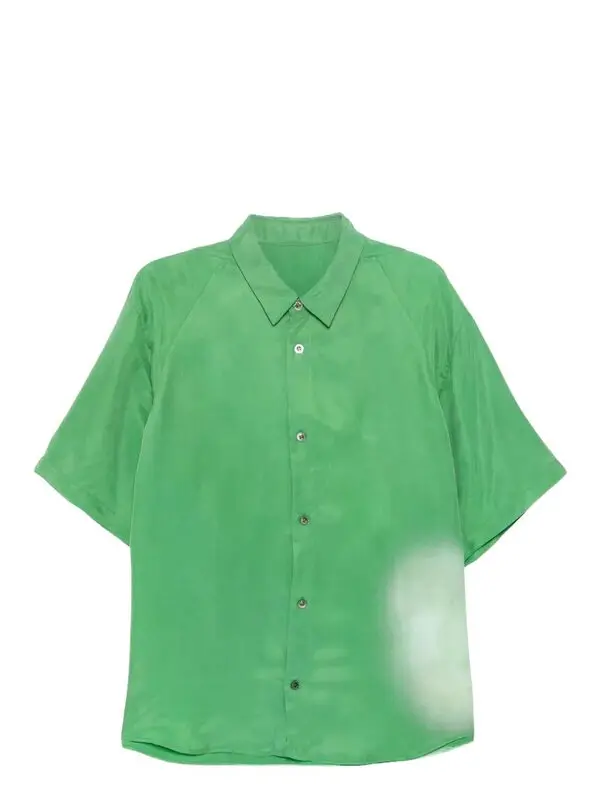 CROQUIS Polo Collar Short-sleeve Shirt - Green
