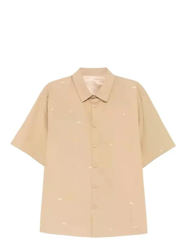 CROQUIS Deconstructed Print Short-sleeve Shirt - Neutrals