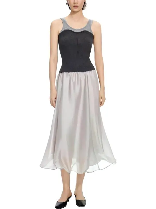 JNBY Layered Midi Skirt - Grey