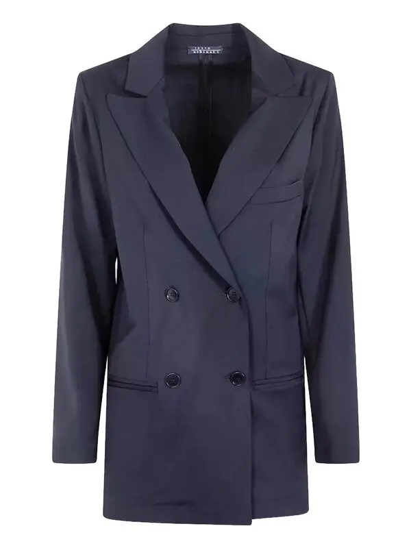 LAURA URBINATI Double-breasted Blazer - Black