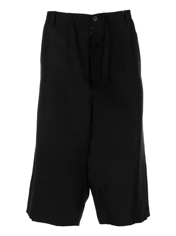 MAISON MARGIELA Drop-crotch Four-stitch Shorts - Black
