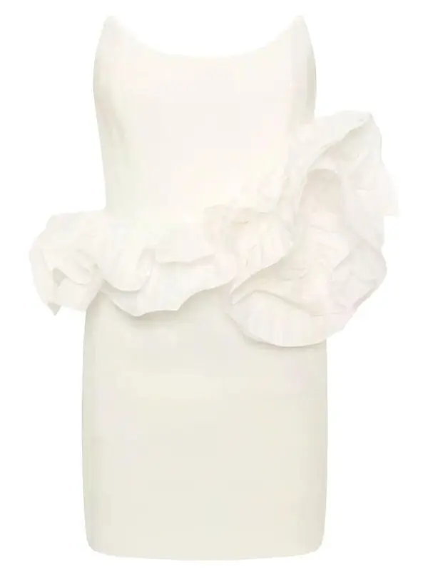 Rebecca Vallance Ozias Strapless Mini Dress - White