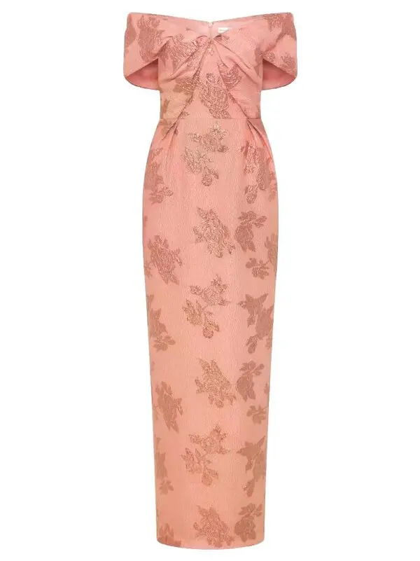 Rebecca Vallance Levinia Off-shoulder Maxi Dress - Pink
