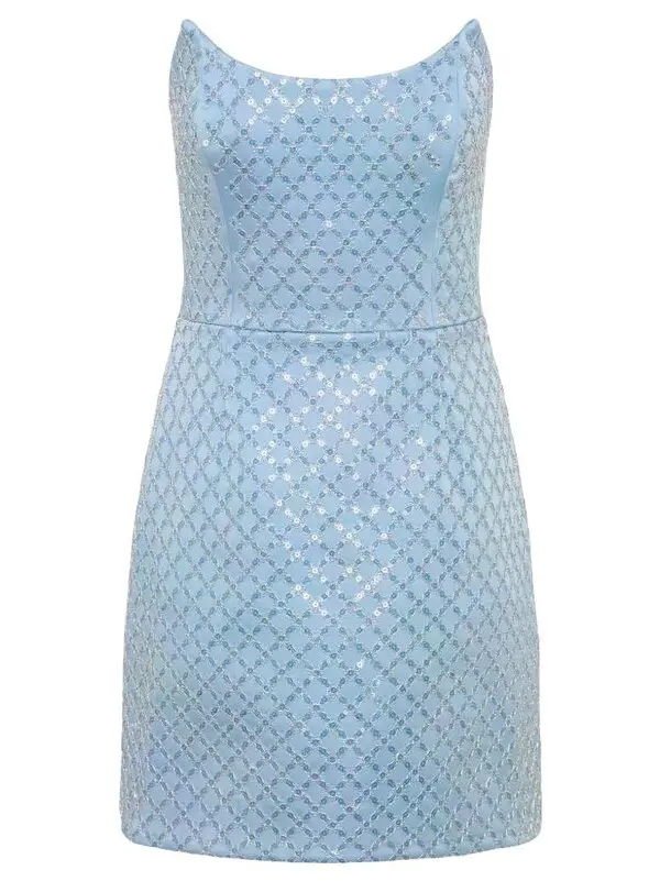 Rebecca Vallance Alix Sequined Mini Dress - Blue