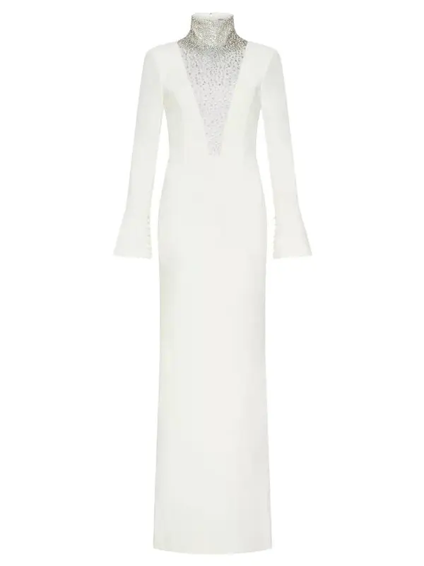 Rebecca Vallance Melva Embellished Maxi Dress - White