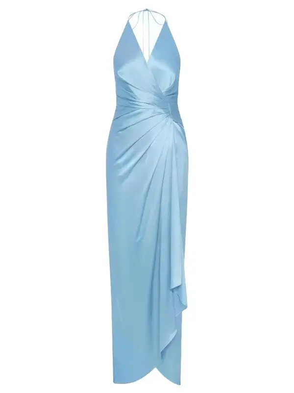 Rebecca Vallance Billy V-neck Maxi Dress - Blue