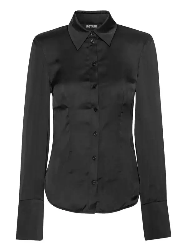 ROTATE BY BIRGER CHRISTENSEN Button-fastening Shirt - Black