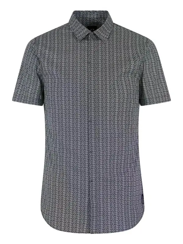Armani Exchange Graphic-print Shirt - Black