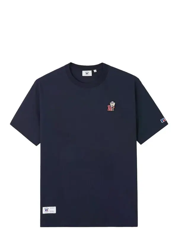 CHOCOOLATE Bear-appliqué T-shirt - Blue