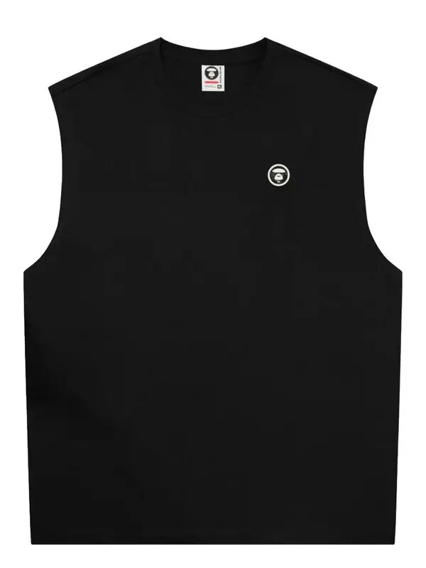 AAPE BY *A BATHING APE Logo-patch Tank Top - Black