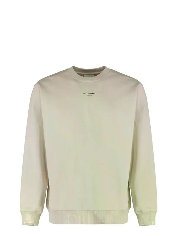 Drole De Monsieur Classic Cotton Sweatshirt - Neutrals