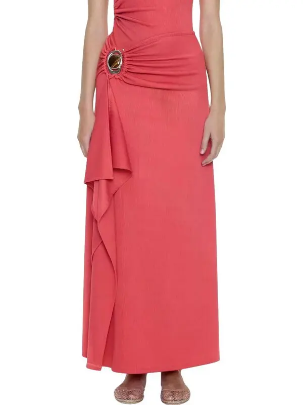 Christopher Esber Occhio Crystal Cascade Skirt - Pink