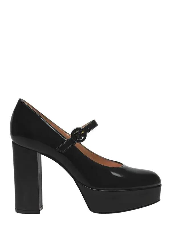 GIANVITO ROSSI Buckle-strap Platform Pumps - Black