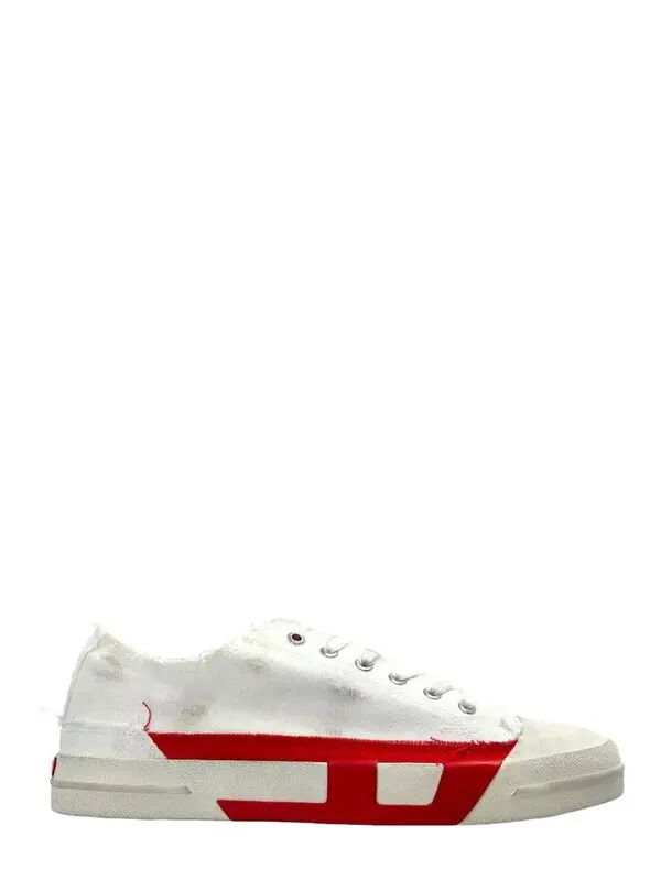 DIESEL® Striped Distressed Sneakers - Multicolour