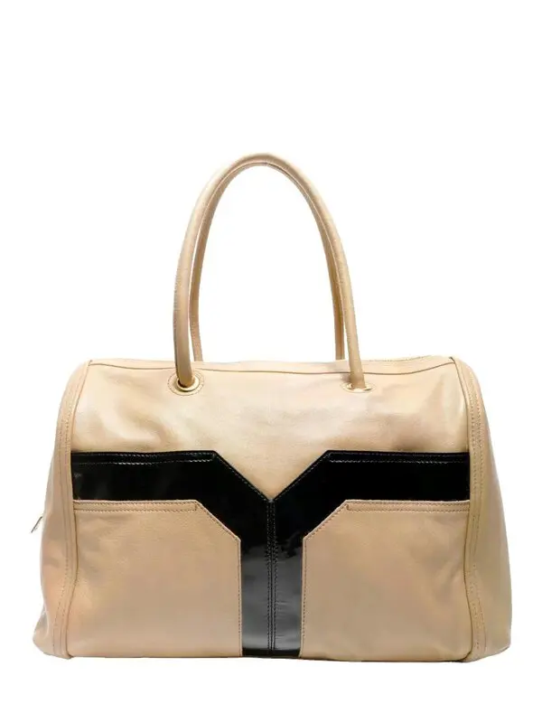 Saint Laurent 2000s Y Boston Bag - Neutrals