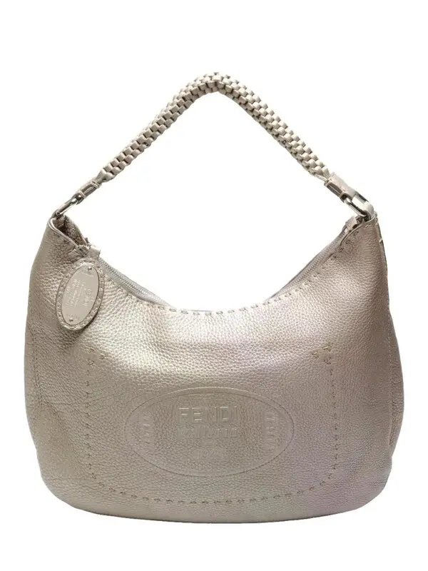 Fendi 2000-2010s Selleria Shoulder Bag - Silver