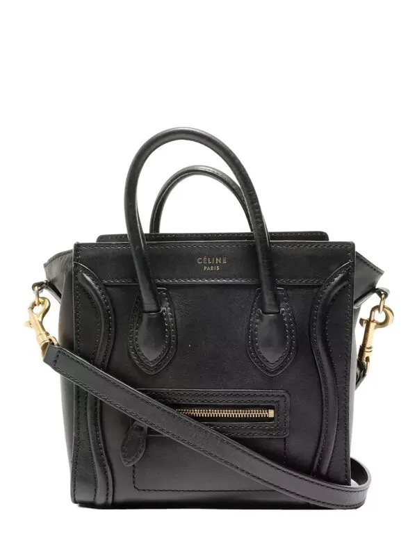 Celine 2010-2020s Nano Luggage Handbag - Black