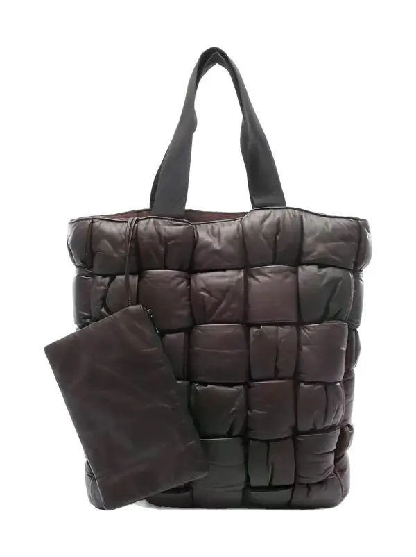 Bottega Veneta Padded Quilted Tote Bag - Brown