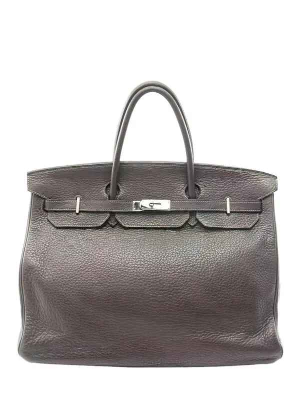 Hermès 2008 40 Birkin Tote Bag - Grey