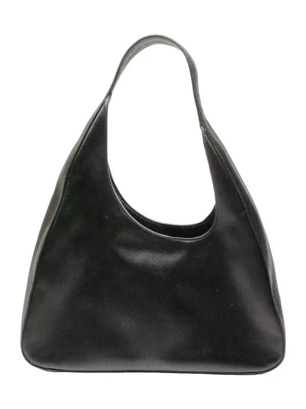 Prada 2010s Triangle Logo Handbag - Black