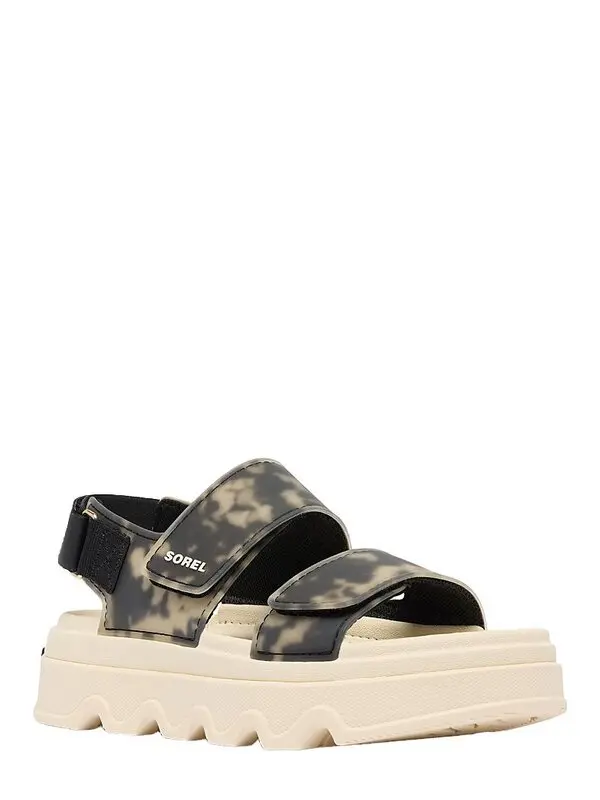 Sorel Kinetic Sunchase Sandals - Black/chalk