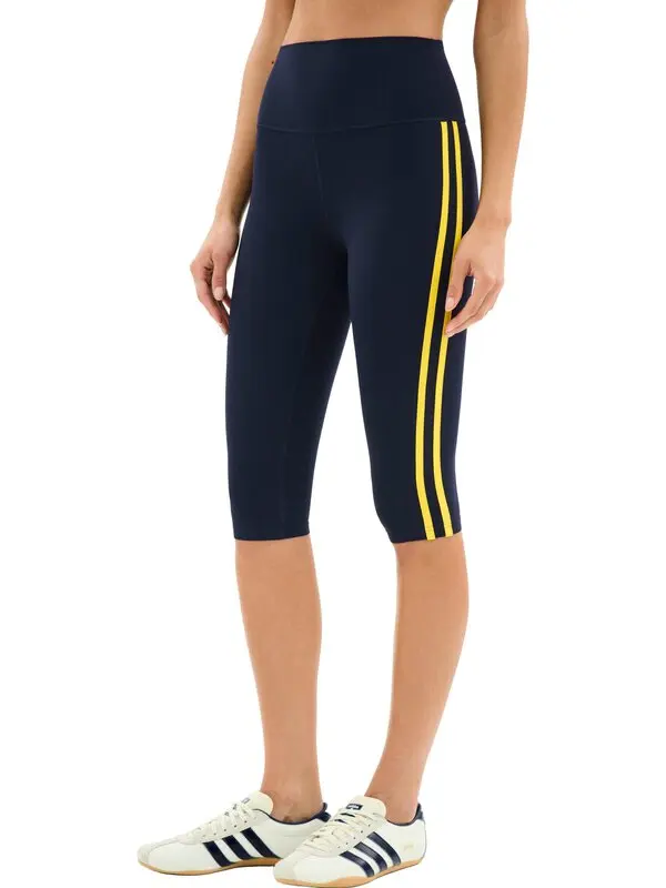 Splits59 Ella High Waist Capri Leggings - Indigo/bright Yellow