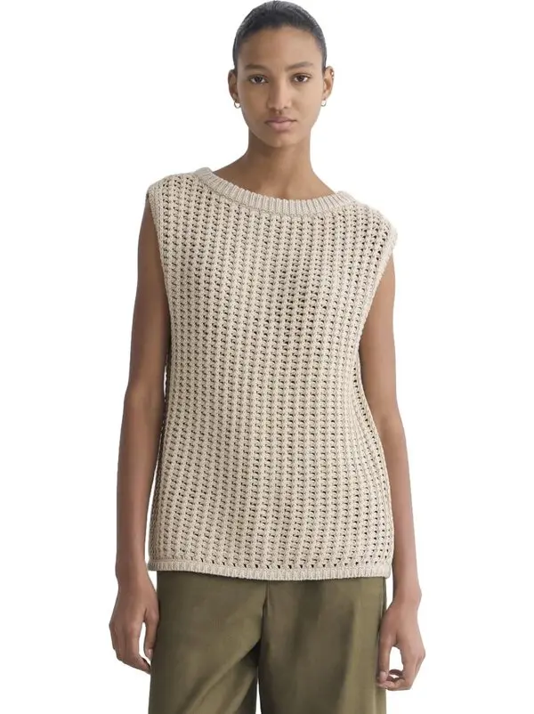 Everlane Open-knit Tunic Sweater Vest - Peyote