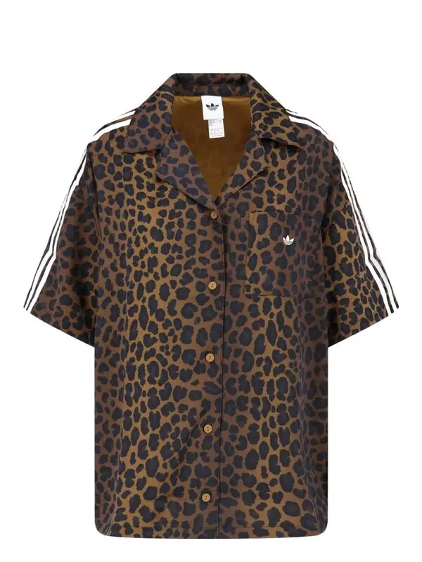 Adidas Animal Print Shirt - Brown