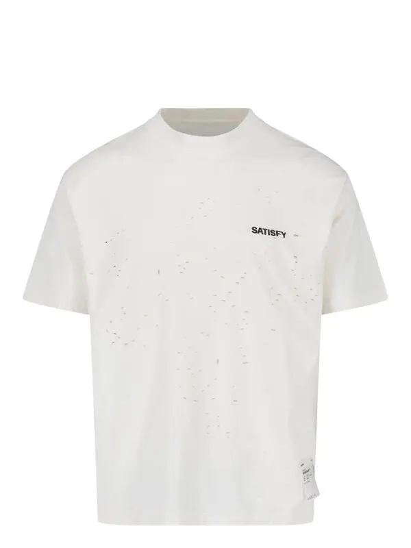 Satisfy T-shirt "mothtech - Cream