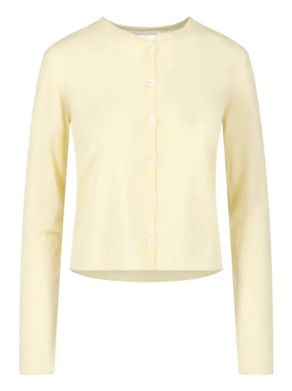 DUNST Crewneck Cardigan - Yellow