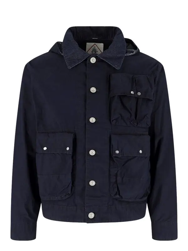 C.P. COMPANY Goggle Button Jacket - Blue