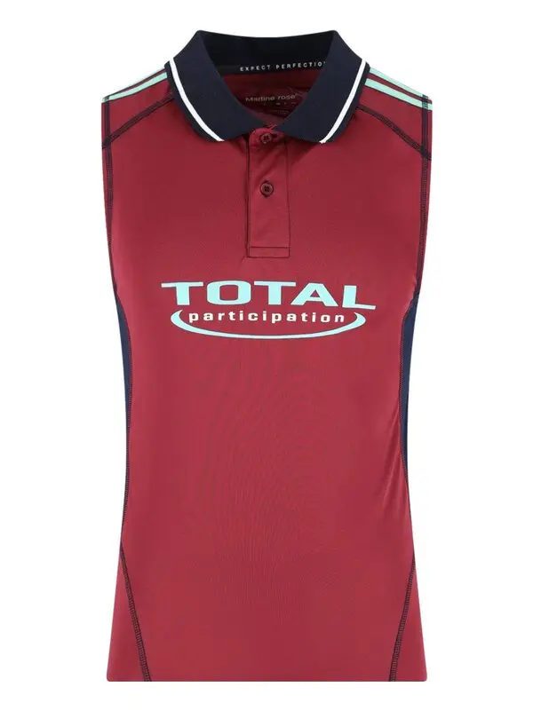 Martine Rose Football Polo "shrunken Vest - Red