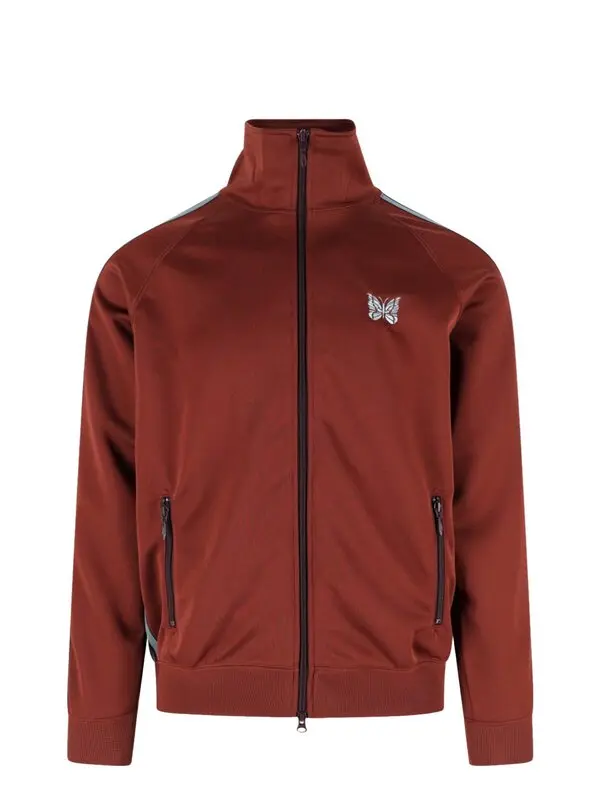 Needles Zip Hoodie "poly Smooth - Red