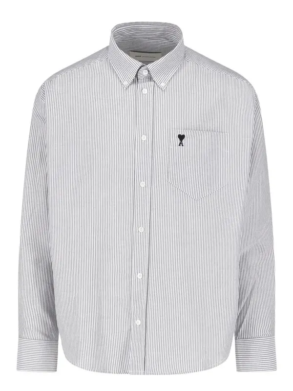 AMI Paris Shirt " De Cœur - Black