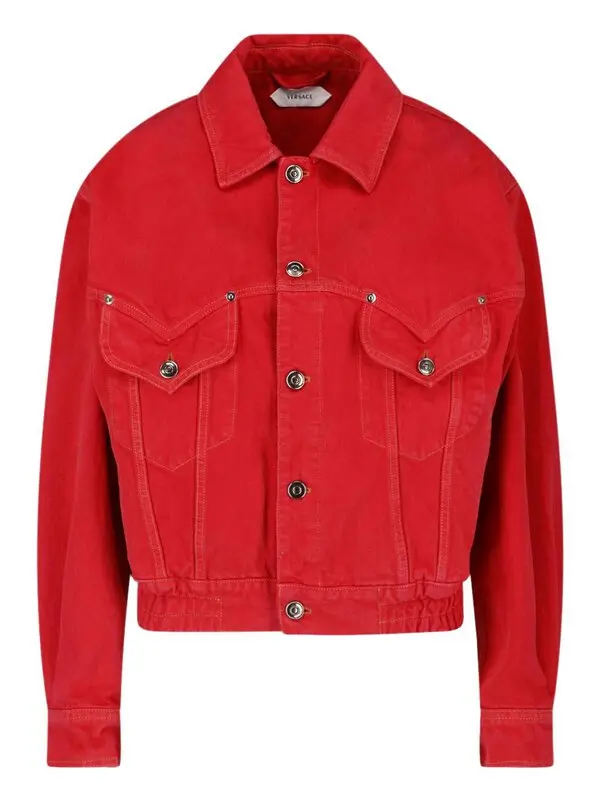 Versace Denim Blouson - Red